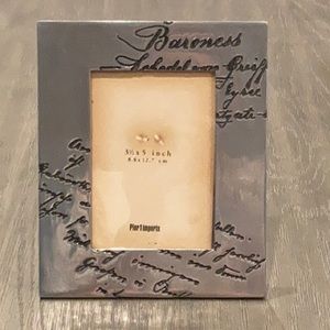 Pier 1 | Accents | Pier Metal Frame With Cursive Writing | Poshmark
